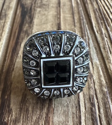 VINTAGE DESIGNER PRINCESS AMANDA BORGHESE SIGNET RING SZ 5 RUNWAY ...