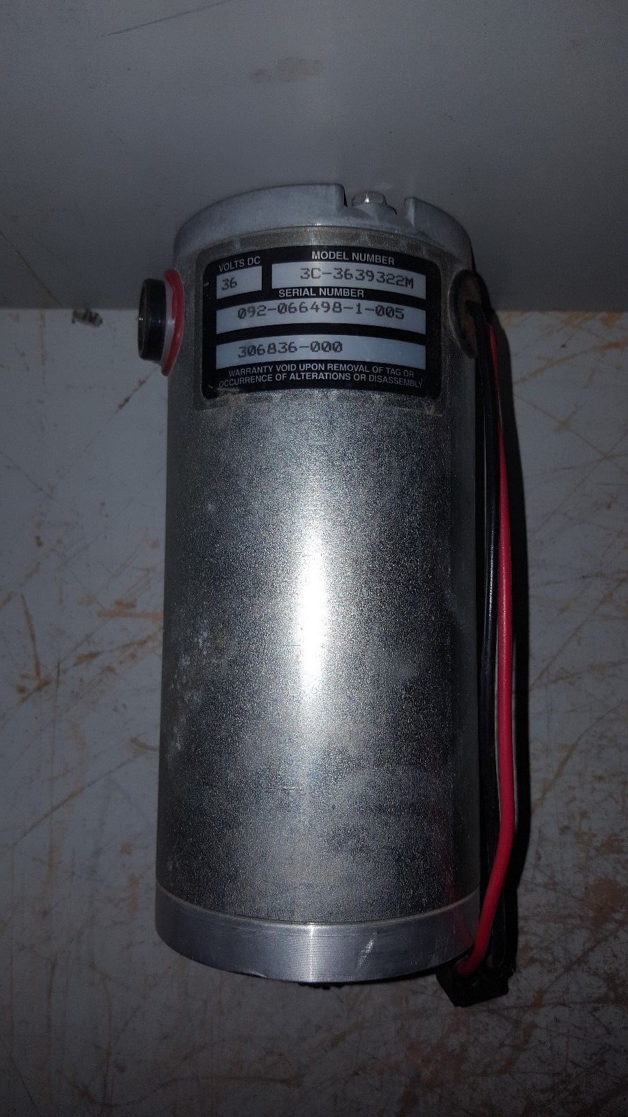 Raymond Steer Gear Assembly Motor, 36VDC, Model 3C-3639322M, 306836-000 ...