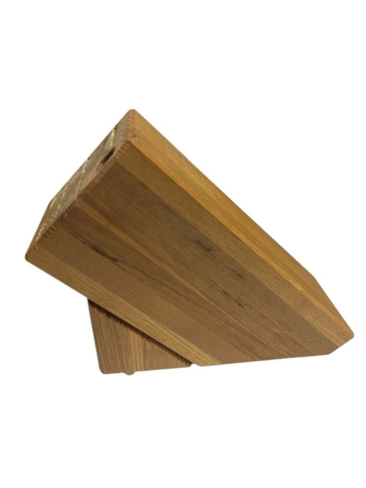 Wusthof Trident Logo Knife Block 9 Slot Wood Block With Scissor Slot | eBay