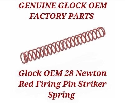 Glock OEM 28N Increased Power Firing Pin Spring ( RED ) Striker FOR ALL ...