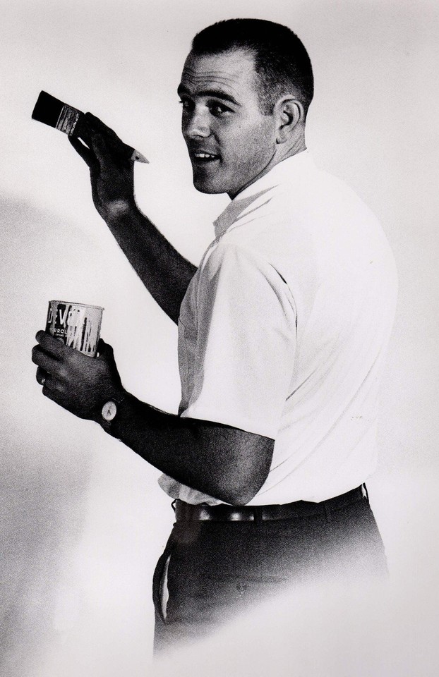 Handy Man Painter Fashion Model Vintage 1960s Large Format Advertising ...