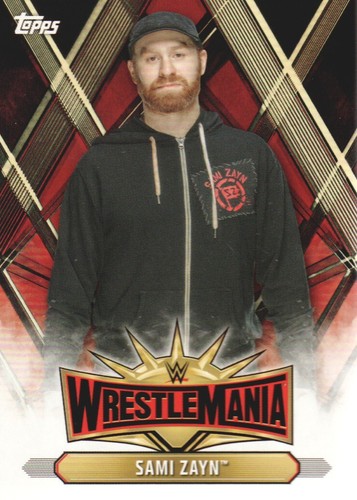 2019 Topps WWE Road to WrestleMania Cards 35 Roster Insert #WM-18 Sami ...