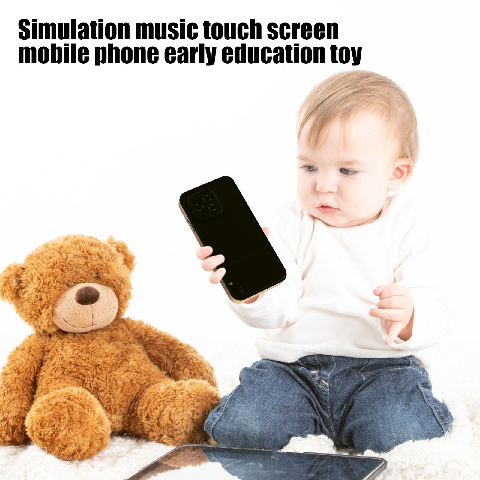Simulation Music Touch Screen Mobile Phone Early Education Toy For ...
