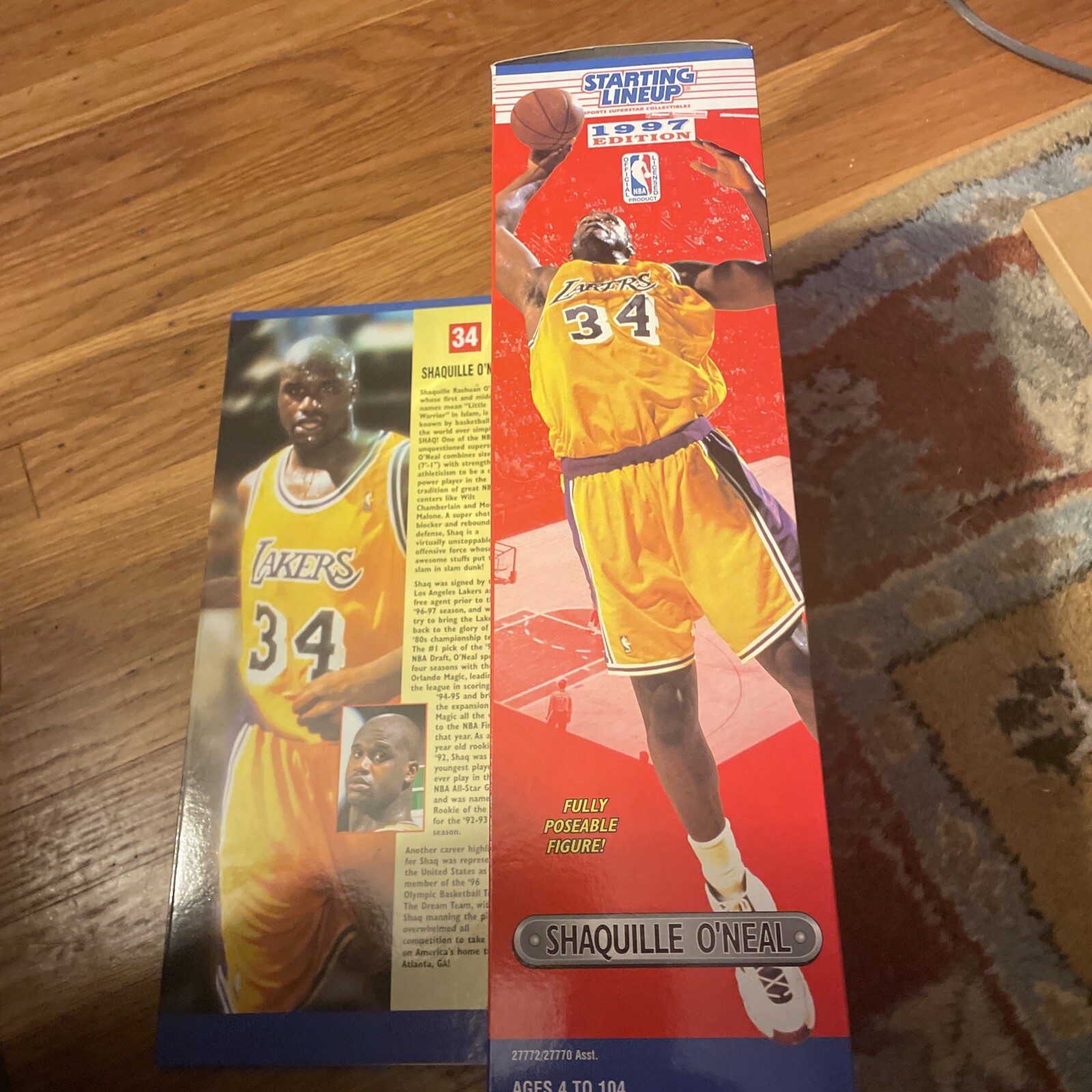 1997+Shaquille+Oneal+Shaq+12%22+Inch+Starting+Lineup+La+Lakers+Kenner ...