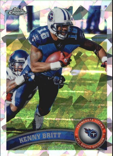 2011 Topps Chrome - Crystal Atomic Refractor #45 Kenny Britt /139 for ...