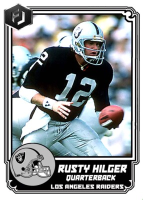 ACEO RUSTY HILGER LOS ANGELES RAIDERS CUSTOM HAND MADE ART CARD | eBay