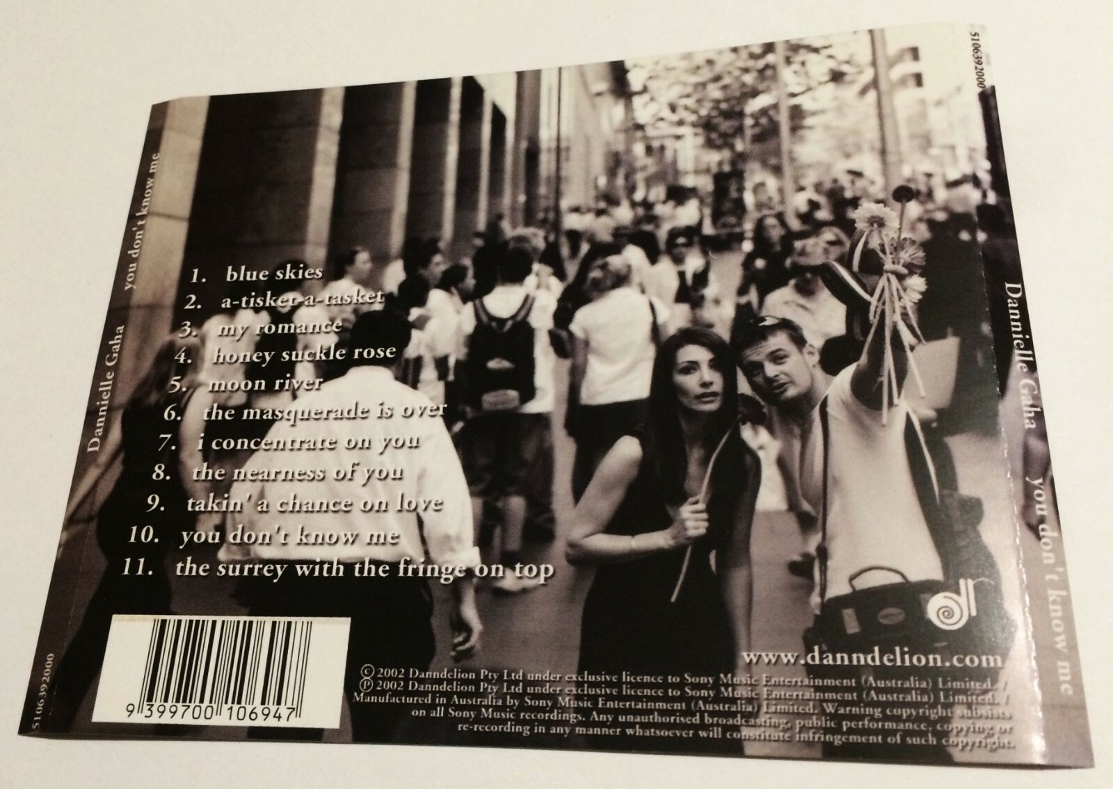 DANNIELLE GAHA You Don’t Know Me CD album 2002 oz jazz Danni'elle ...