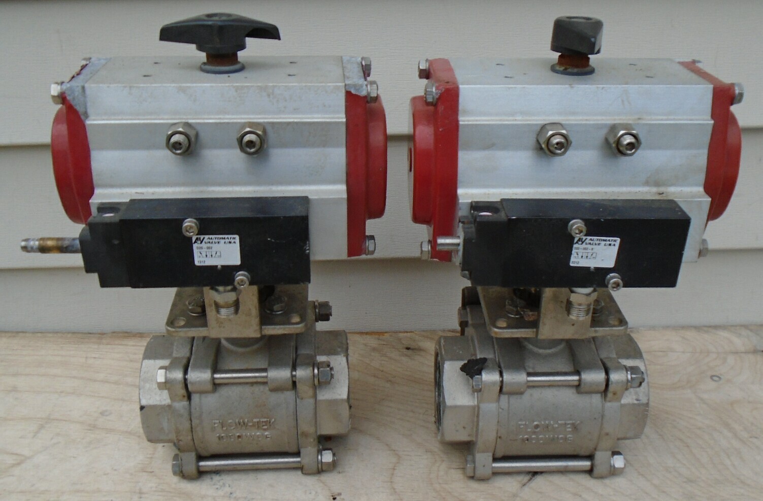 2pcs FLOW-TEK 4" STAINLESS BALL 1000 WOG CF8M 214-7008 w/Valve D20-002 ...