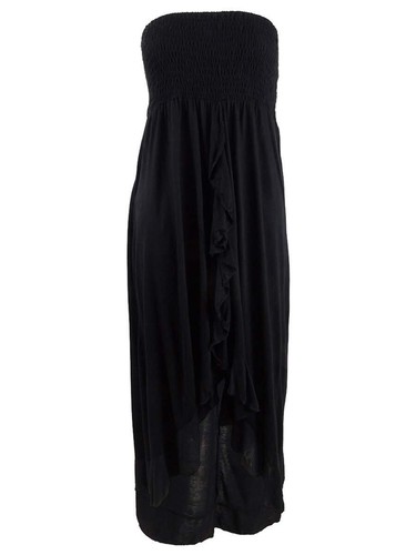 Raviya Womens Plus Size Tube Dress Cover-Up Swimsuit (Black, 2X) | eBay