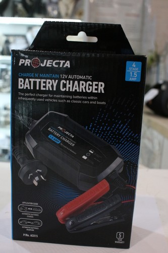 Projecta 1.5 Amp 12V 4 Stage Automatic Battery Charger AC015 | eBay ...