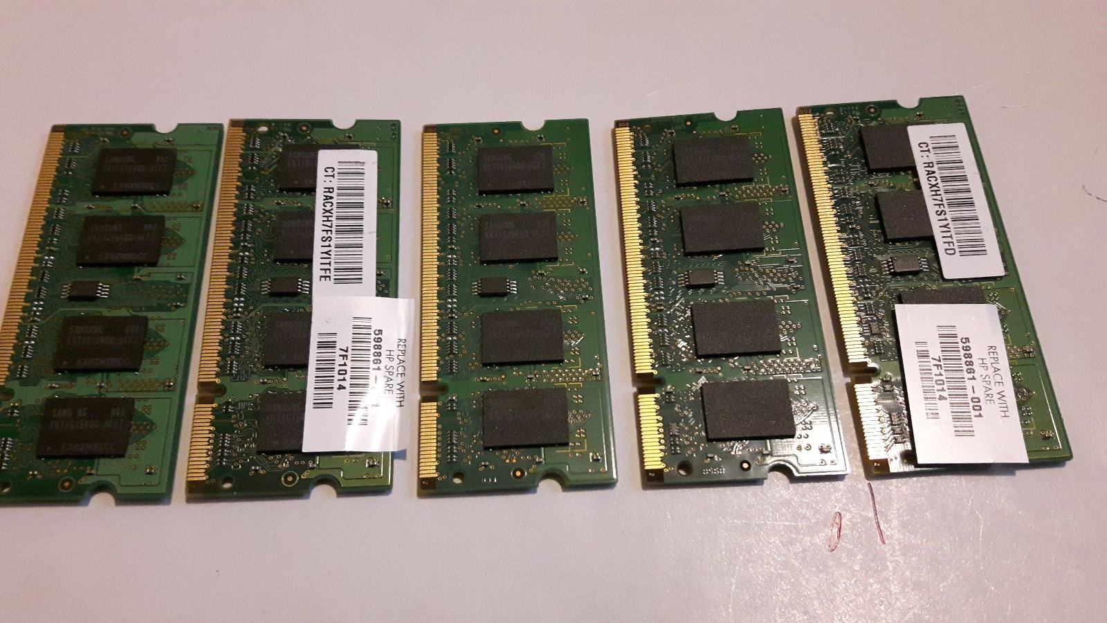 5x 1GB Notebook Memory RAM Laptop HP PC2-6400S 666 12 A3 2Rx16 | eBay