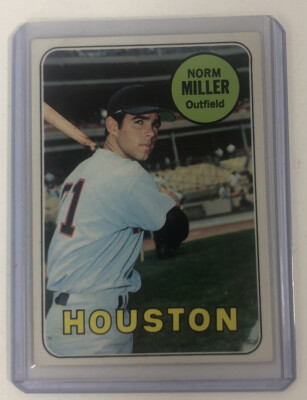 1969 Topps #76 Norm Miller NMMT No Creases Houston Astros SET BREAK | eBay