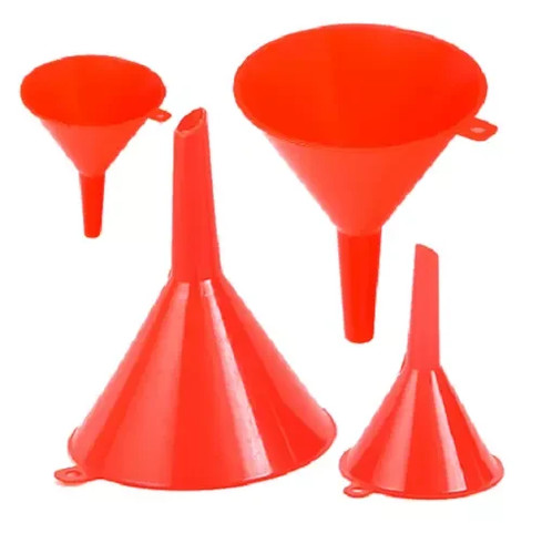 4pc Funnel Set Plastic Pouring Funnels Kitchen Petrol Fuel NEW FREE ...