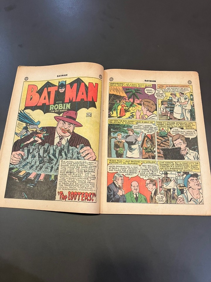 Batman #33 (1946) Christmas Cover- Coverless Comic Book | eBay