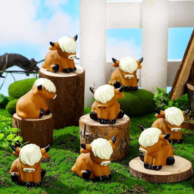 Approx 2"- Highland Cow Rubber Ducks (#6) - Duck, Duck, J33P or Moo Moo ...