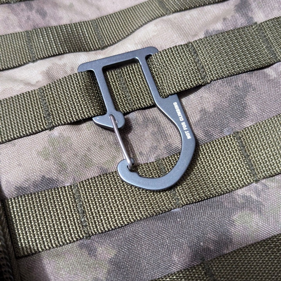Molle Attachment Backpack Vest Gear Aluminum Carabiner Snap Clip Hook ...