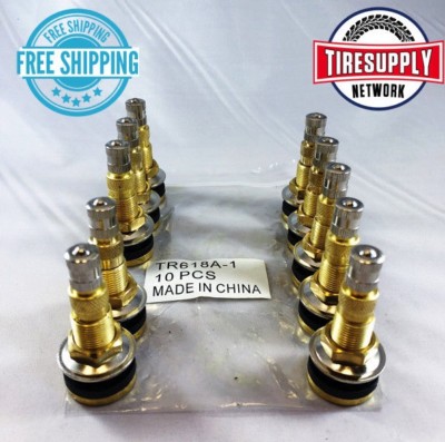 10 Tractor Air Liquid Water Tubeless Tire Brass Valve Stems TR618A | eBay