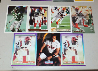 ERIC THOMAS - Corner Back - Cincinnati Bengals - 7 card Assorted Lot ...