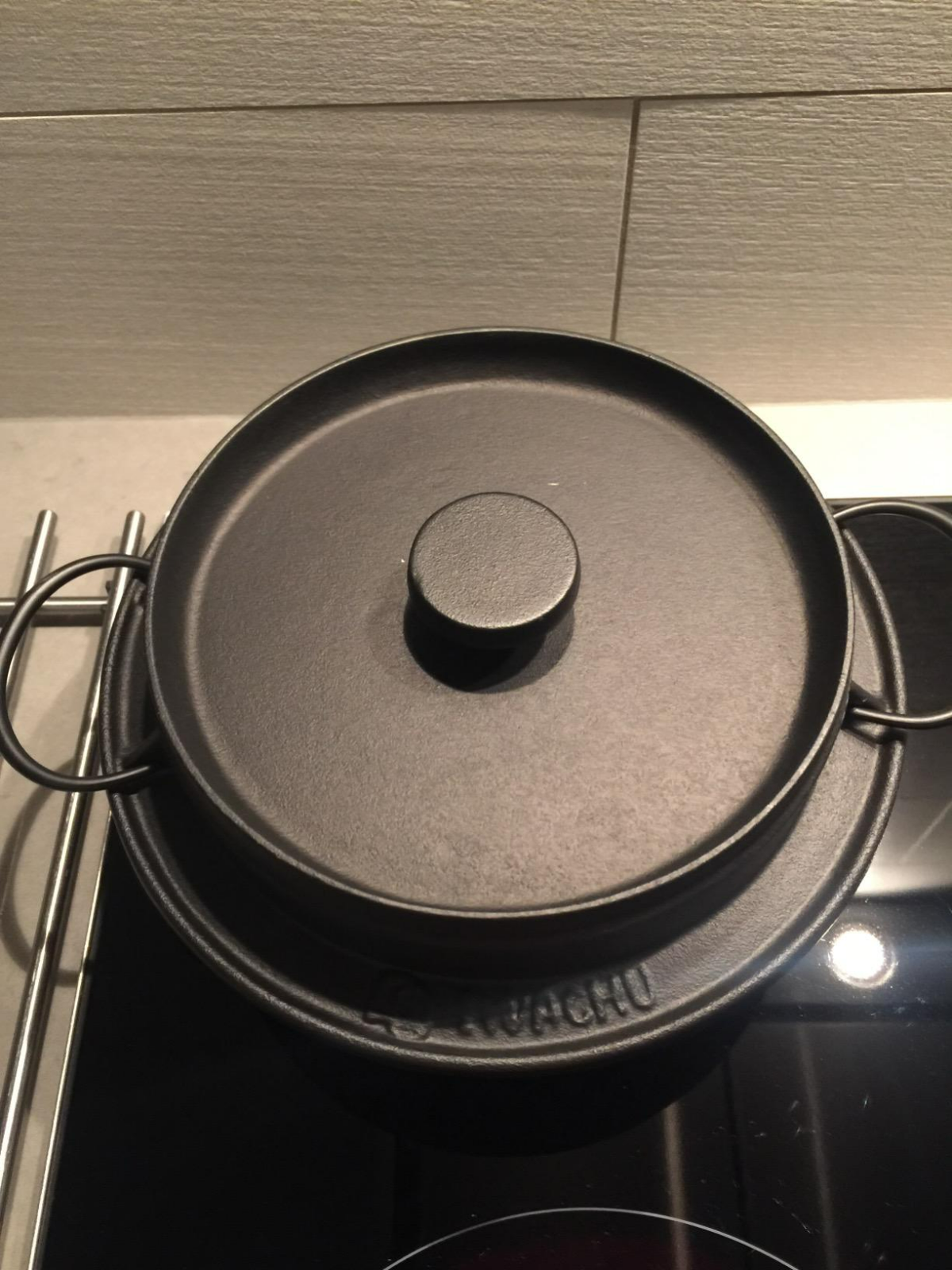 Iwachu Cast Iron Rice Cooker Gohan Nabe Pot Nanbu Tekki 3 Go IH ...