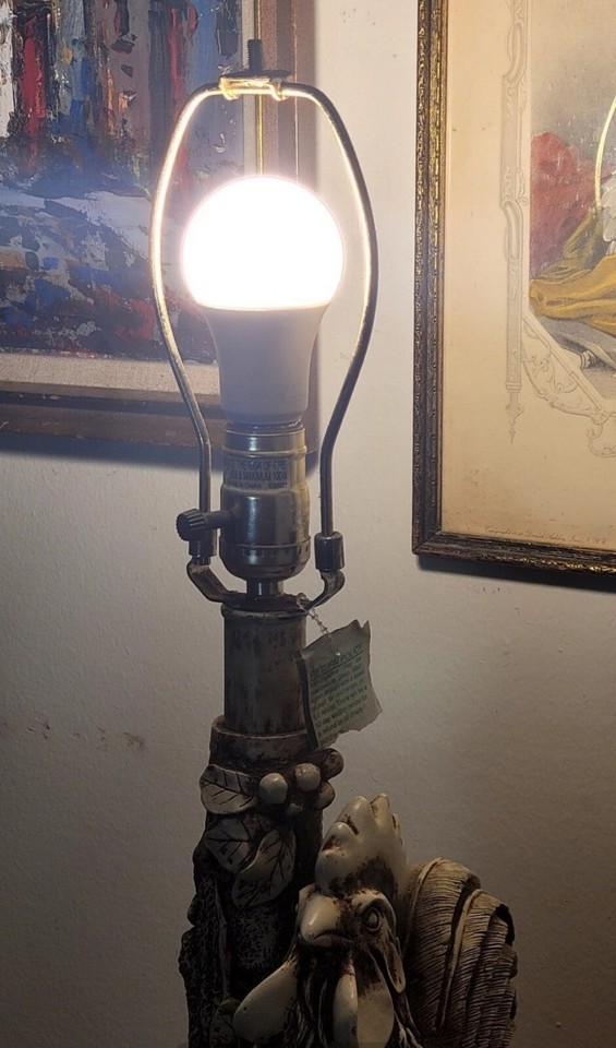 Rustic Farmhouse Rooster Accent Lamp brand new resign rooster table ...