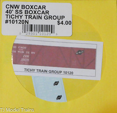Tichy Train Group Decal #10120N CNW 40' SS Boxcar (N scale) | eBay