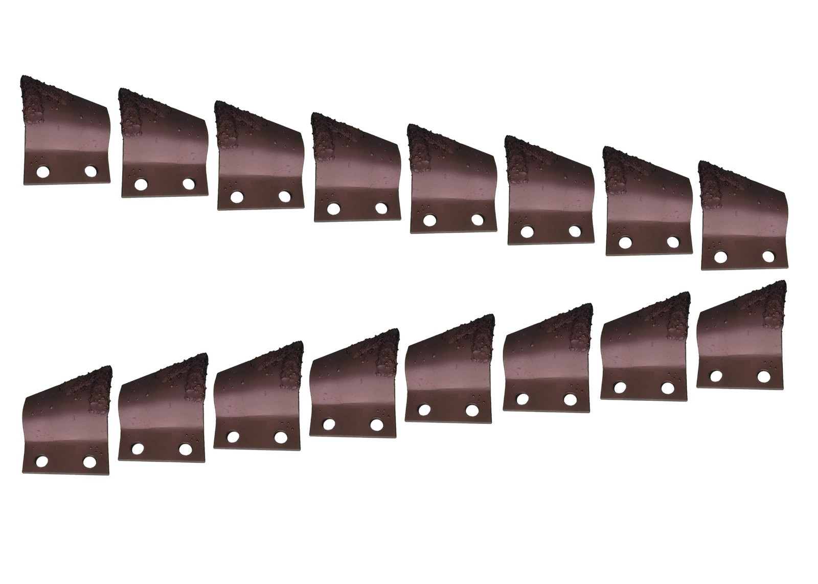 8LH + 8RH Carbide Trencher Cup Teeth, fits Chains w/ 2" Pitch- 135924 ...