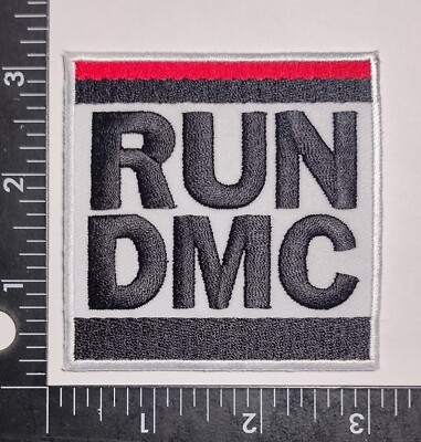 Run DMC Logo Patch Standard Hip Hop Artist Embroidered Iron Sew On ...
