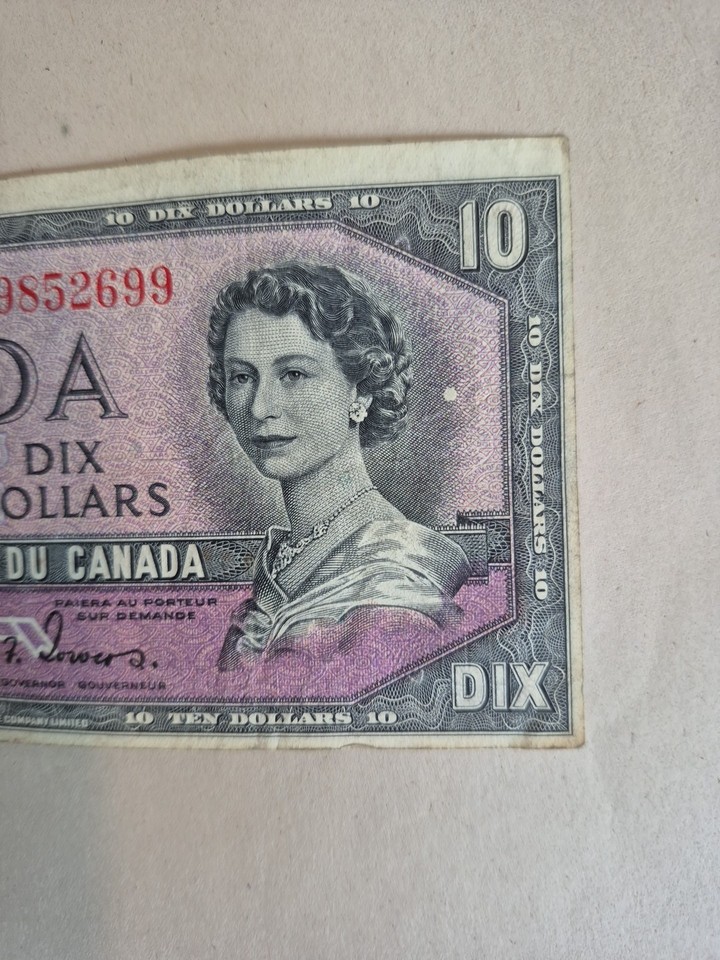 1954 Canada $10 Devils Face Banknote, -4852 | eBay