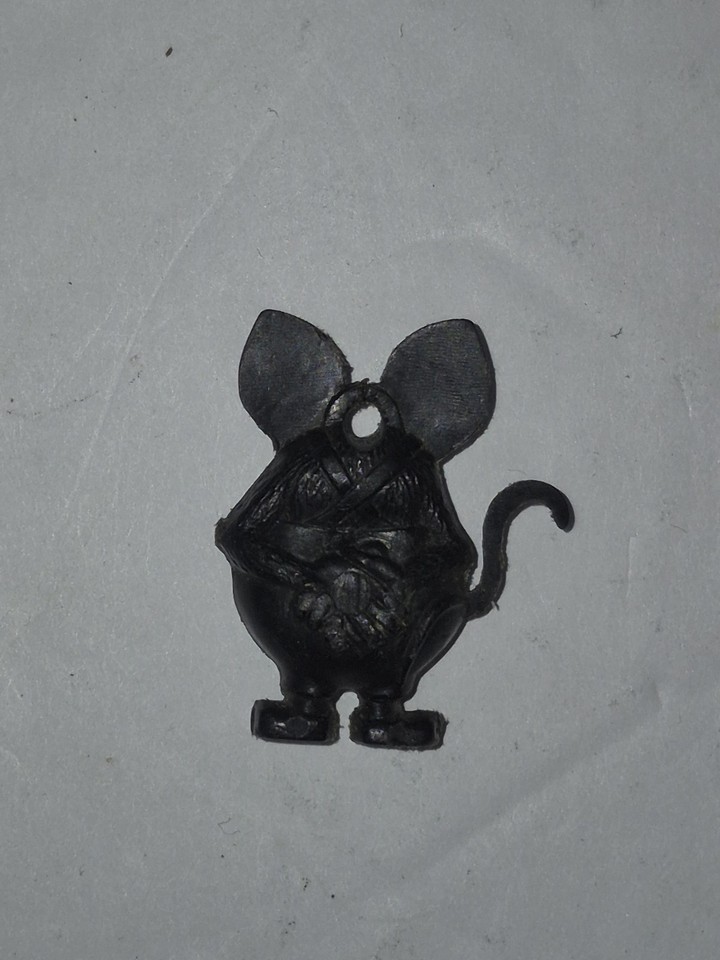 Vintage Rat Fink Figure Black Gumball Charm w Red Eyes Premium Ed Roth ...