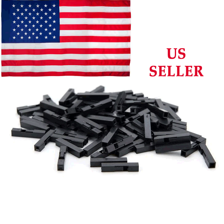 50Pcs 1P Dupont Jumper Wire Housing Pin Male or Female Connector 2.54 ...