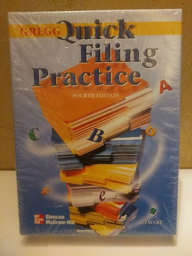 Gregg Quick Filing Practice Kit McGraw-Hill Stewart (Forth Edition ...
