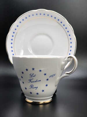 VTG-Teacup & Saucer Royal Crownford Ltd Edition Bi-Centennial 1776-1976 ...