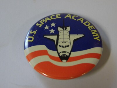 U.S. Space Camp Academy pin back button pin 1.75 inch metal vintage | eBay