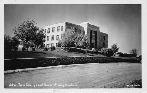 J77/ Shelby Montana RPPC Postcard c1940-50s Toole County Court House 10 ...