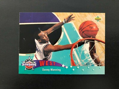 CARD UPPER DECK NBA 1992/93 EAST ALL STAR DANNY MANNING n 23 NEAR MINT ...