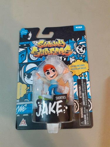 NEW, SUBWAY SURFERS SHORTIES SKATE BOARD JAKE FIGURE WITH STICKER ...