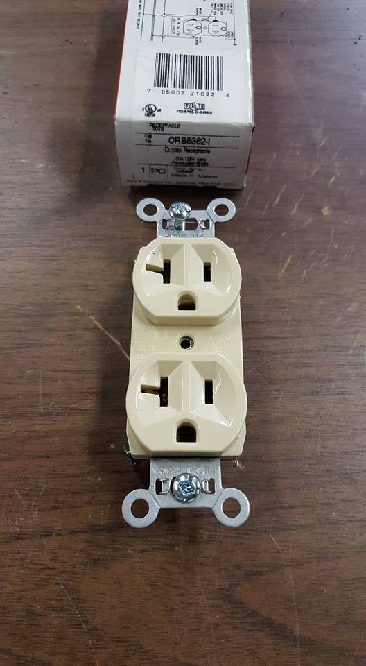 LOT OF 2 PASS & SEYMOUR CRB5362-I DUPLEX RECEPTACLE W47 | eBay