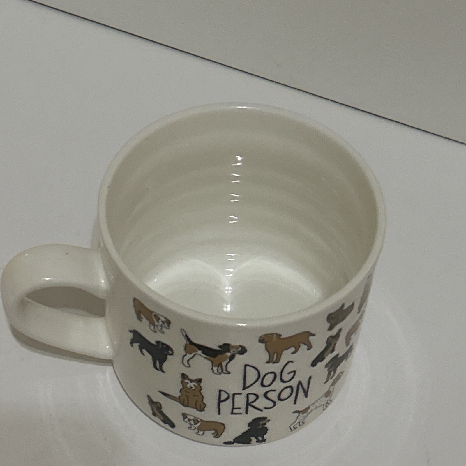 Opalhouse 16oz Stoneware Dog Person Mug Dogs Sketches Puppies White ...