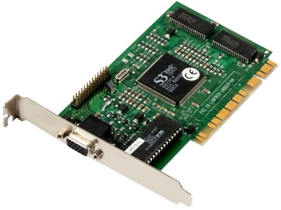 Graphic Card S3 TRIO32 1MB TRIO-32P 1MB Edoram PCI VGA 32-BIT D-Sub ...