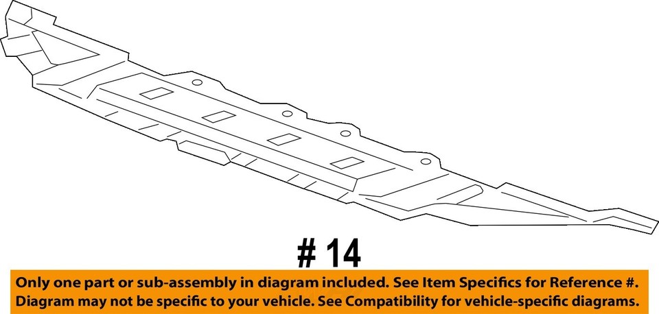 GM OEM 11-16 Cruze Limited Bumper Components-Lower Cover 95212249 | eBay