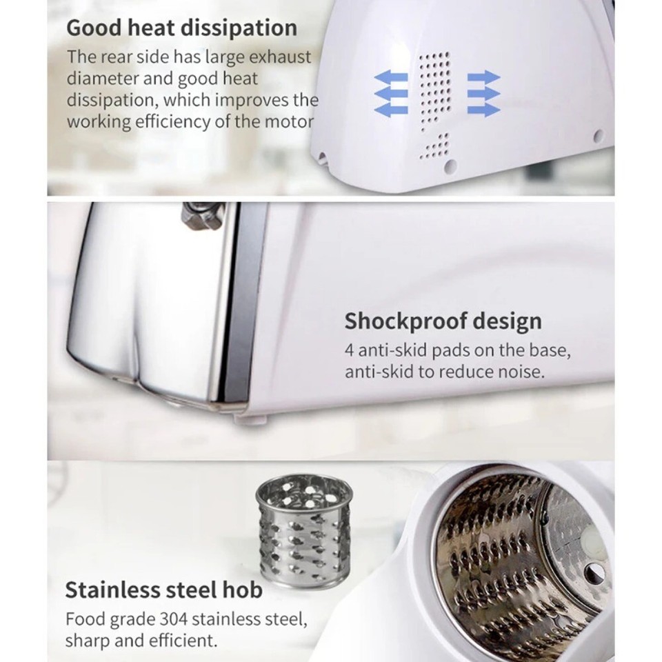Electric Commercial Automatic Shredder Cheese Grater Household Cheese ...
