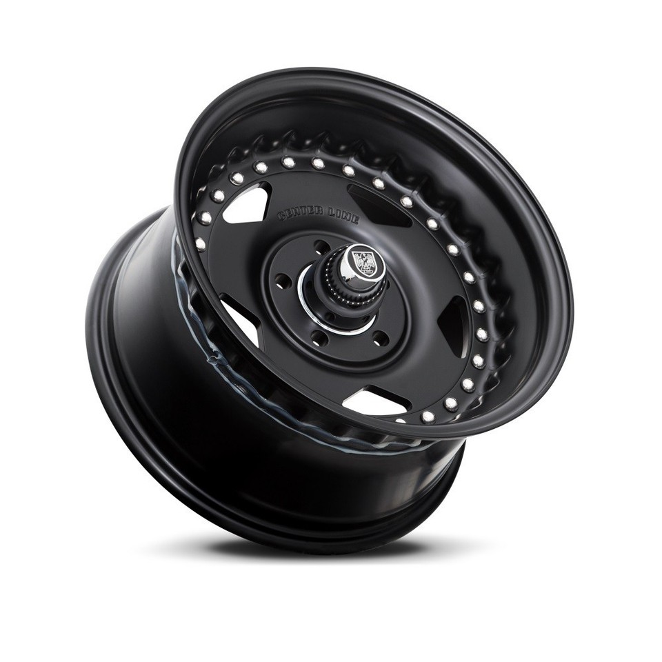 Set 4 15" Center Line Convo Pro 2.0 Black Center & Black Lip 15x8 5x4.5 ...