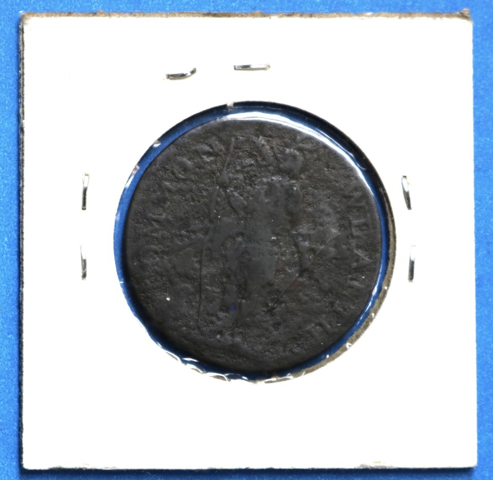1787 Massachusetts Cent Colonial Copper Coin 1C - Rare Early Colonial ...