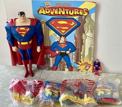 Vintage 1997 SUPERMAN Burger King Toys, Justice League Figure Lot! DC ...
