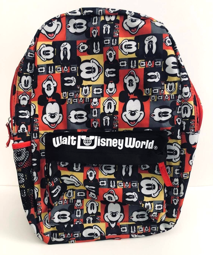 Walt Disney World Backpack Mickey Mouse All-Over Book Bag | eBay