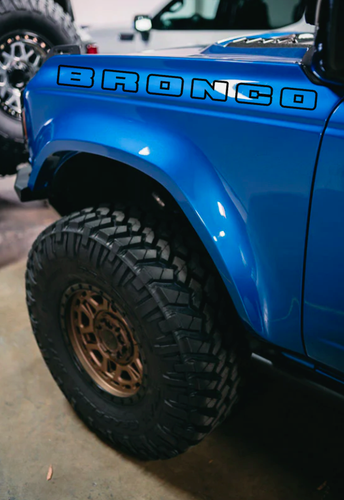 Front Fender BRONCO Decals Set Ford Bronco 2021-2024 Graphics AWD 4WD ...