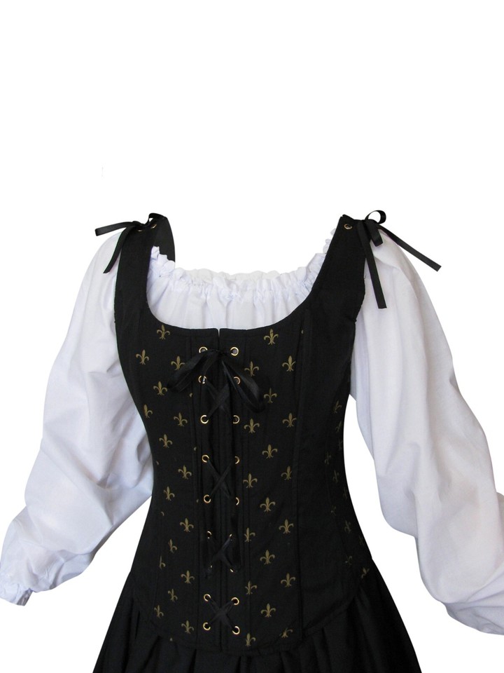 Renaissance Faire Wench Bodice Outfit Pirate Costume Gown Wedding ...
