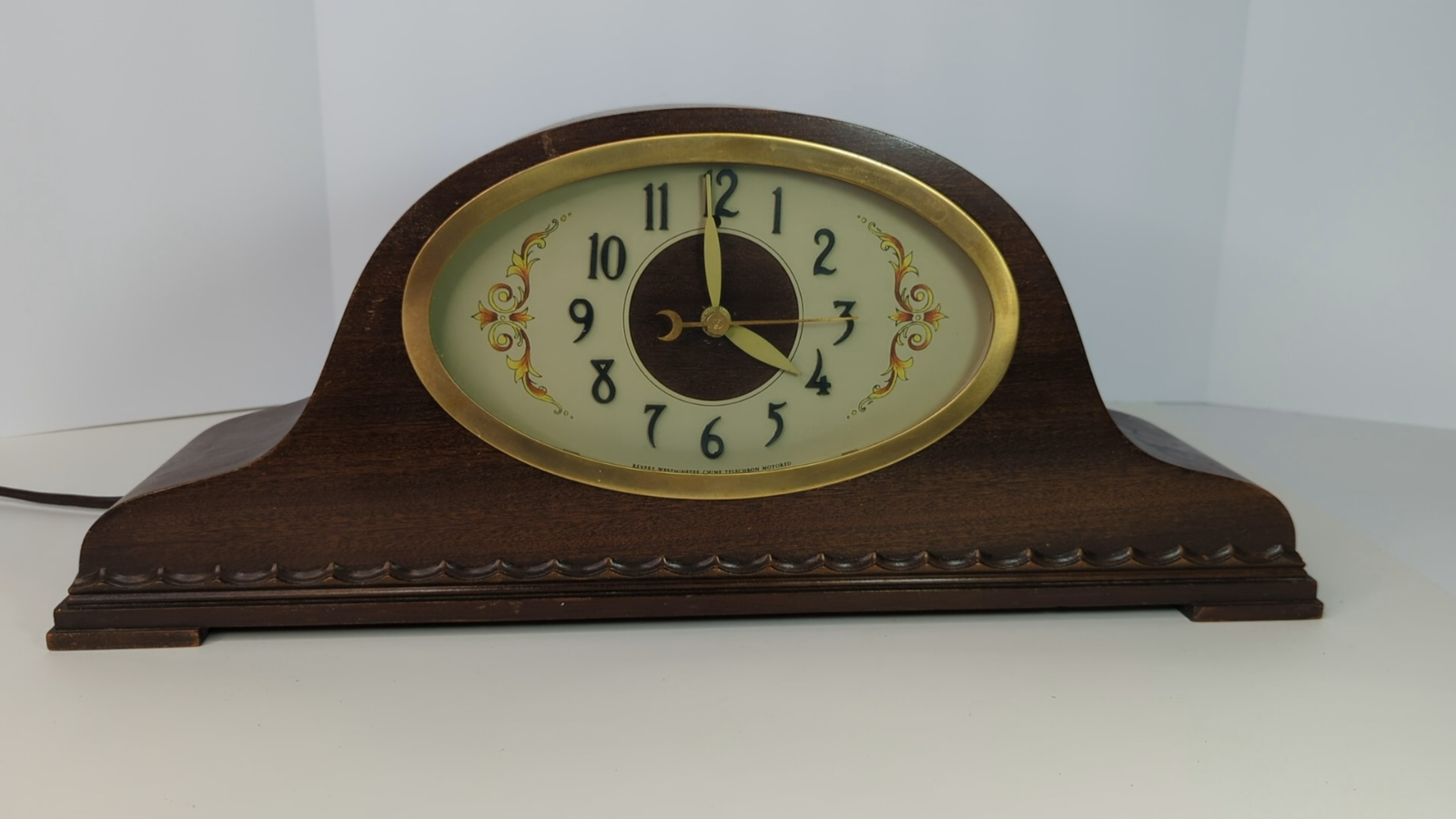 Revere Westminster Chime Telechron R-907 1940 Mantle Clock WORKS! VERY ...