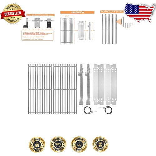 Premium Nexgrill Replacement Parts Kit for 2-Burner Grills - Stainless ...
