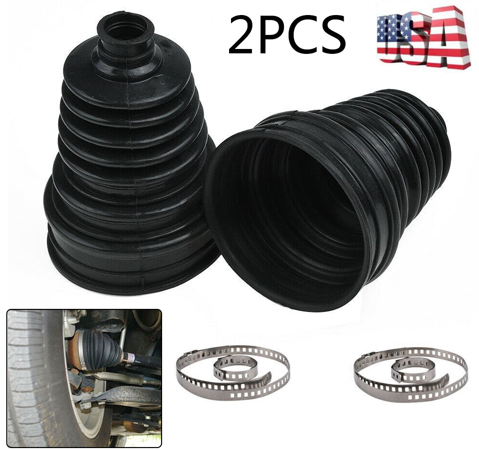 2Pcs Universal CV Constant-Velocity Dust Cover Joint Boot Drive Shaft ...